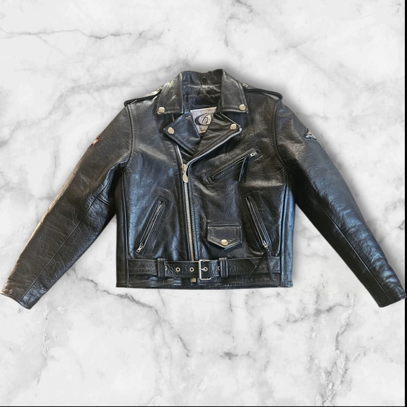 Z1R | Jackets & Coats | Mens Zr Leather Motorcycle Jacket Size 38 Black ...